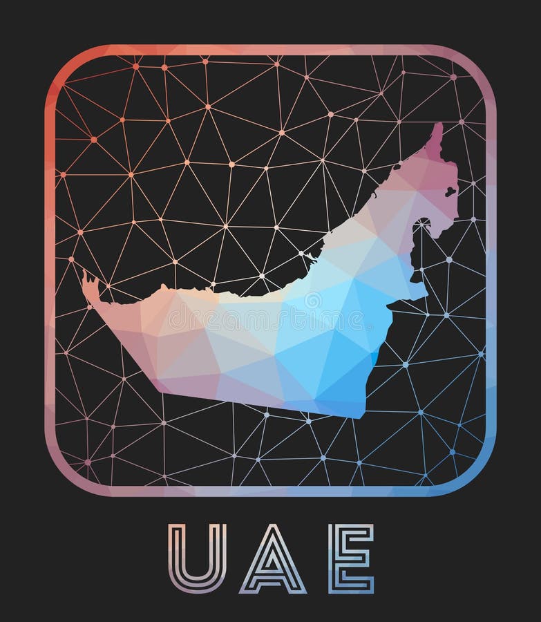 UAE map design. stock vector. Illustration of outline - 179830247