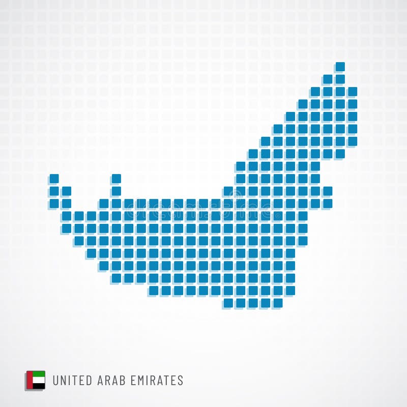 UAE map and flag icon stock vector. Illustration of concept - 119046302