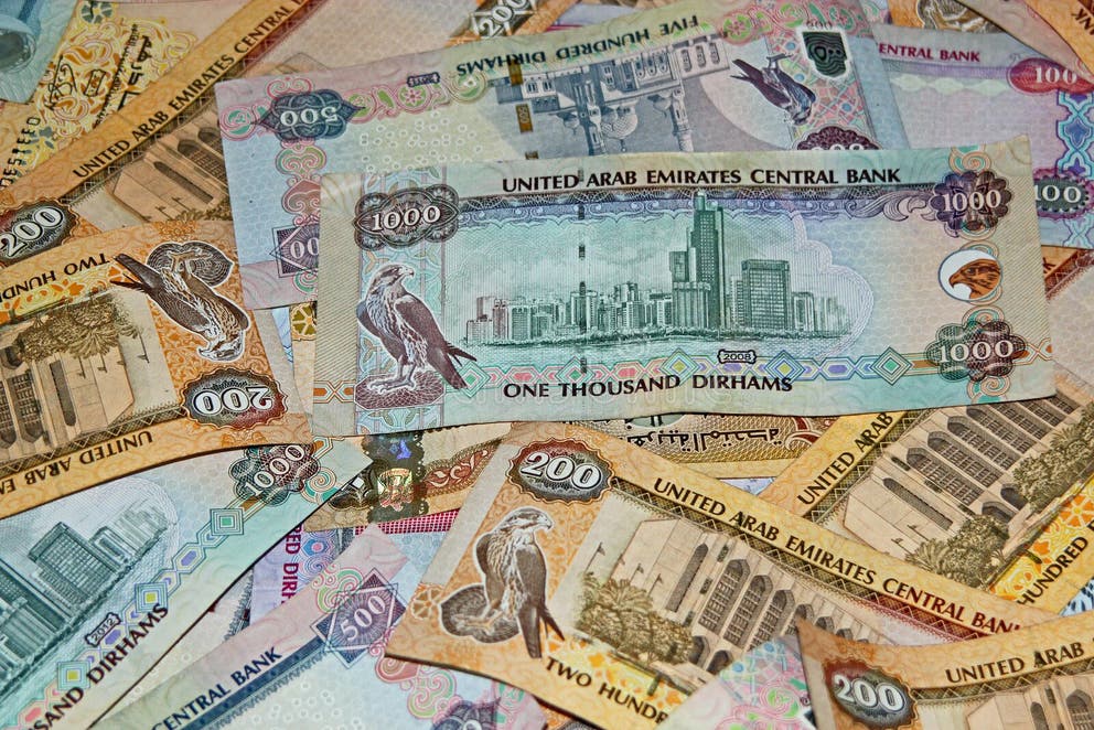 Background UAE currency stock image. Image of background - 43322041