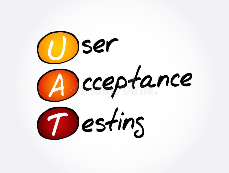 UAT - User Acceptance Testing Acronym, Technology Concept Background ...