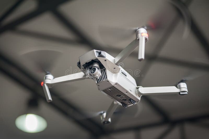 Uav Drone Copter Flying with High Resolution Digital Camera Stock Image ...