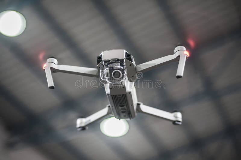 Uav Drone Copter Flying with High Resolution Digital Camera Stock Image ...