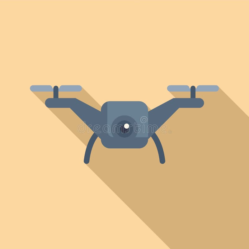Uav Drone Filming Icon Flat Vector. Operator Air Device Stock Vector ...