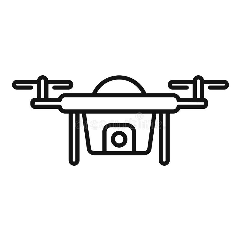 Uav Drone Filming Icon Outline Vector. Operator Air Device Stock Vector ...