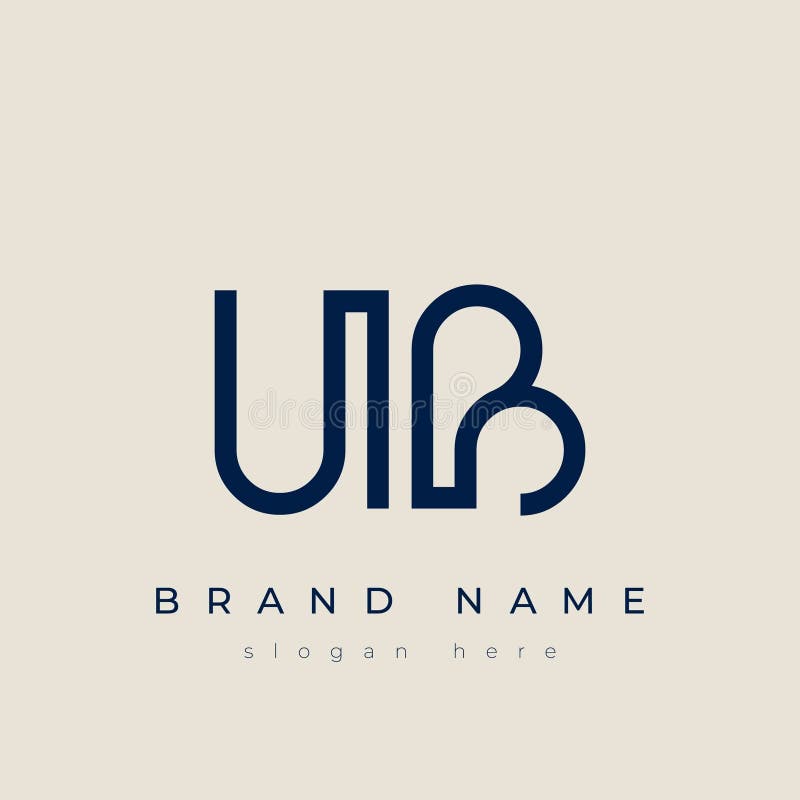 UB Alphabet Letter Icon Logo Stock Vector - Illustration of icon, sign ...