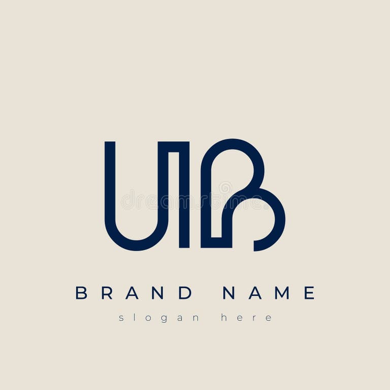 UB Alphabet Letter Icon Logo Stock Vector - Illustration of icon, sign ...