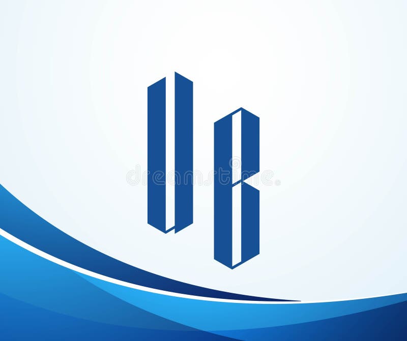 UB Alphabet Letter Logo Design Template Elements Stock Vector ...