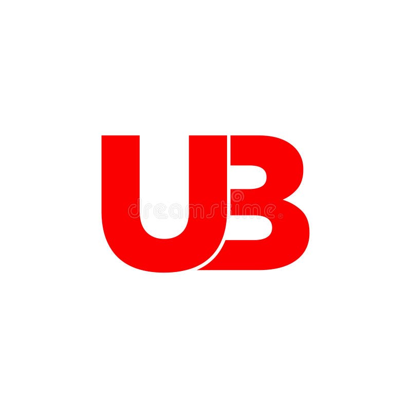 UB Brand Name Initial Letters Icon Stock Vector - Illustration of icon ...