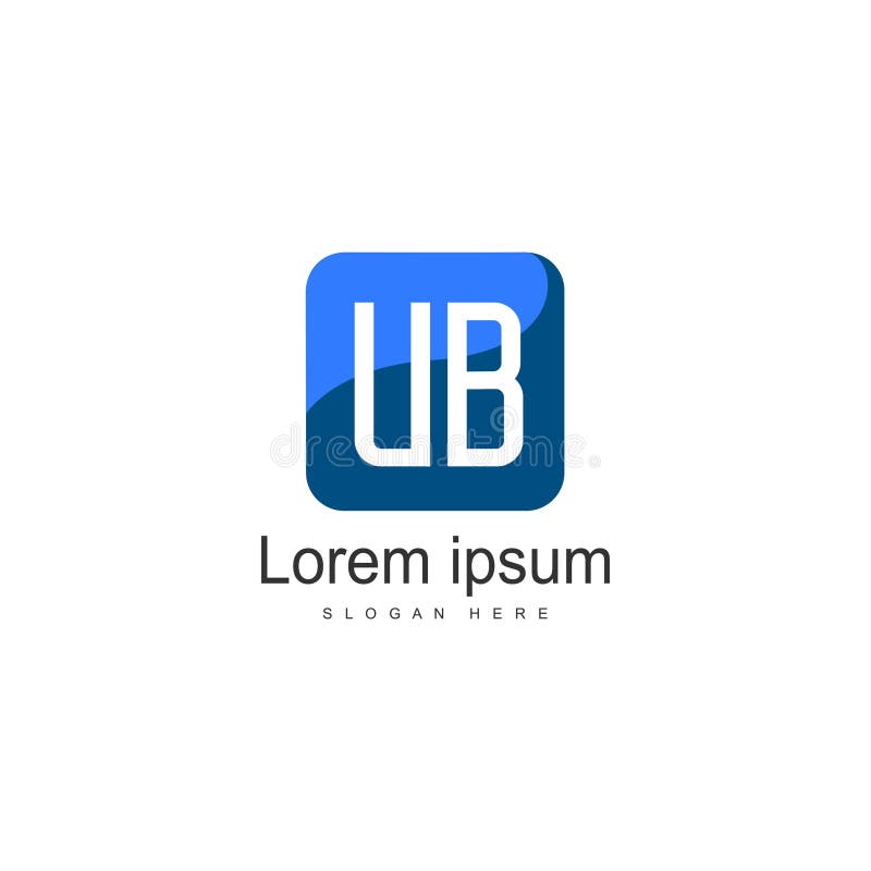 UB Letter Logo Design. Creative Modern UB Letters Icon Illustration ...