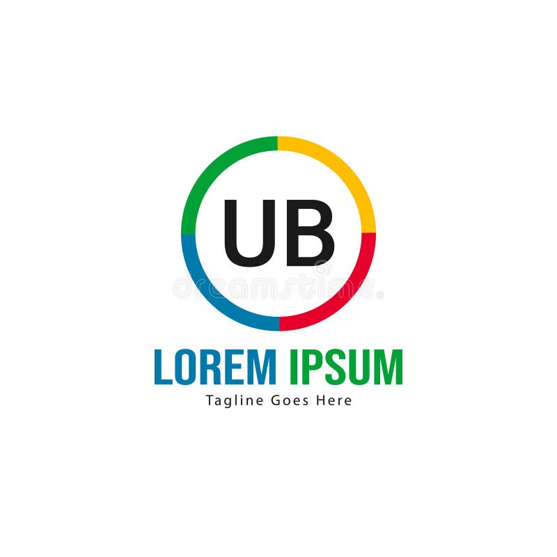 UB Letter Logo Design. Creative Modern UB Letters Icon Illustration ...
