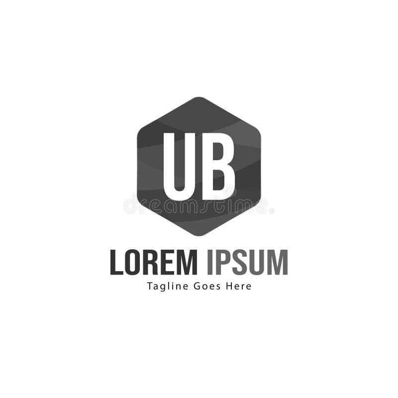 UB Letter Logo Design. Creative Modern UB Letters Icon Illustration ...