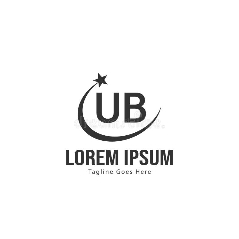 UB Letter Logo Design. Creative Modern UB Letters Icon Illustration ...