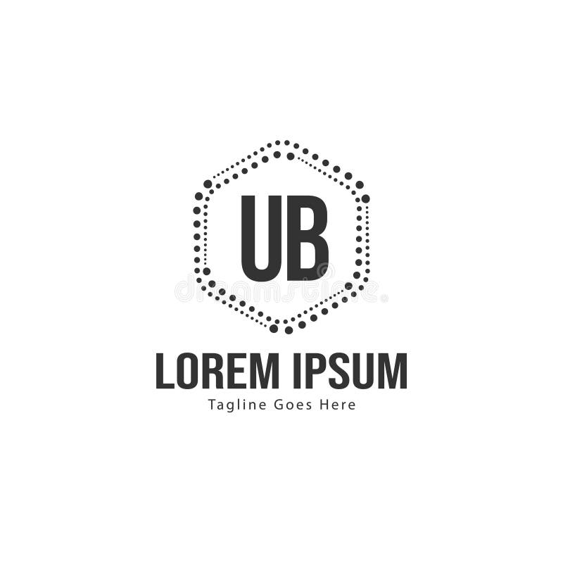 UB Letter Logo Design. Creative Modern UB Letters Icon Illustration ...