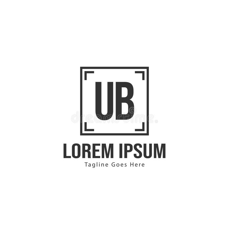 UB Letter Logo Design. Creative Modern UB Letters Icon Illustration ...