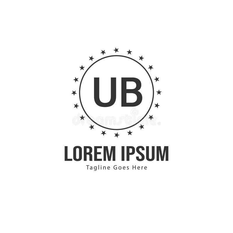 UB Letter Logo Design. Creative Modern UB Letters Icon Illustration ...