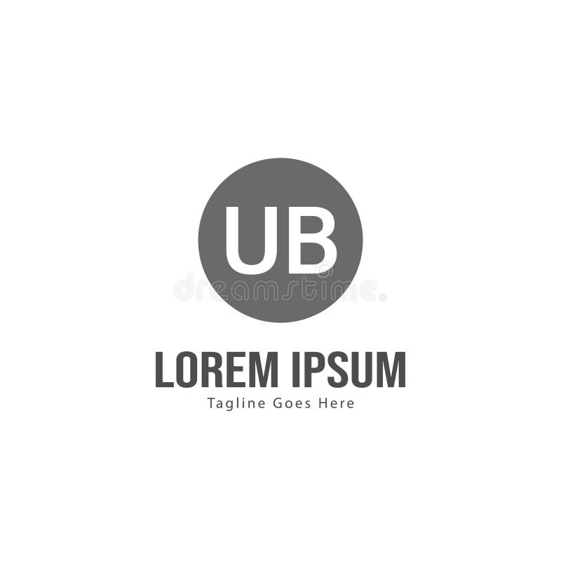 UB Letter Logo Design. Creative Modern UB Letters Icon Illustration ...