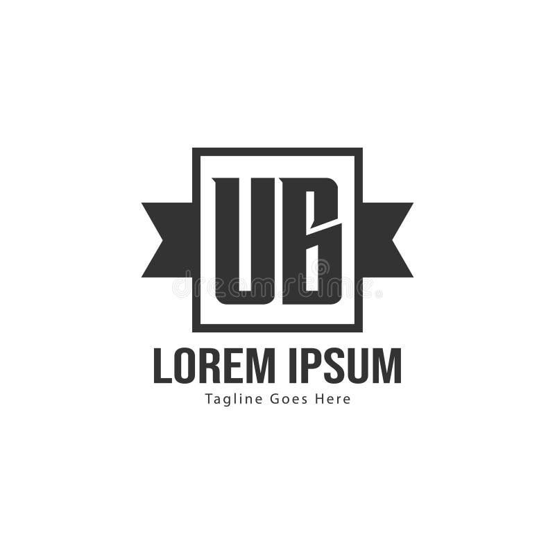 UB Letter Logo Design. Creative Modern UB Letters Icon Illustration ...