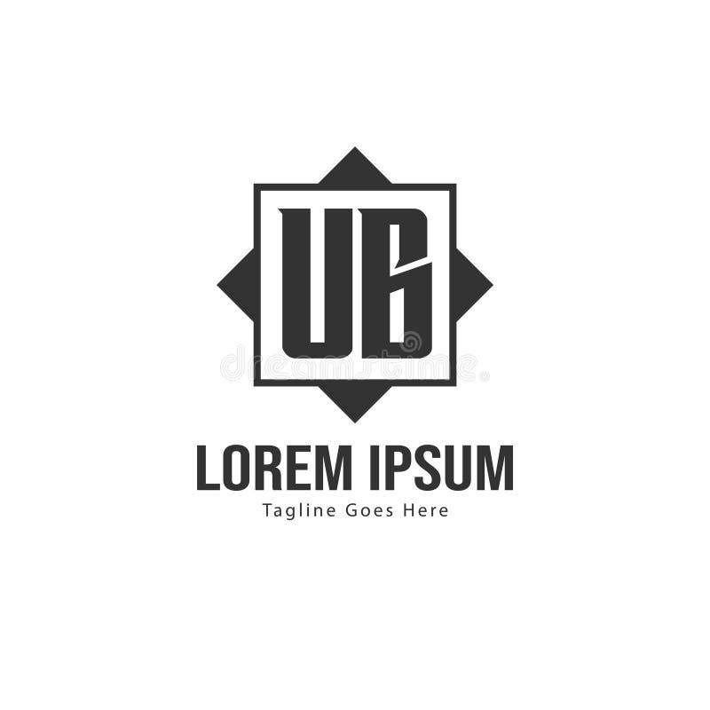 UB Letter Logo Design. Creative Modern UB Letters Icon Illustration ...