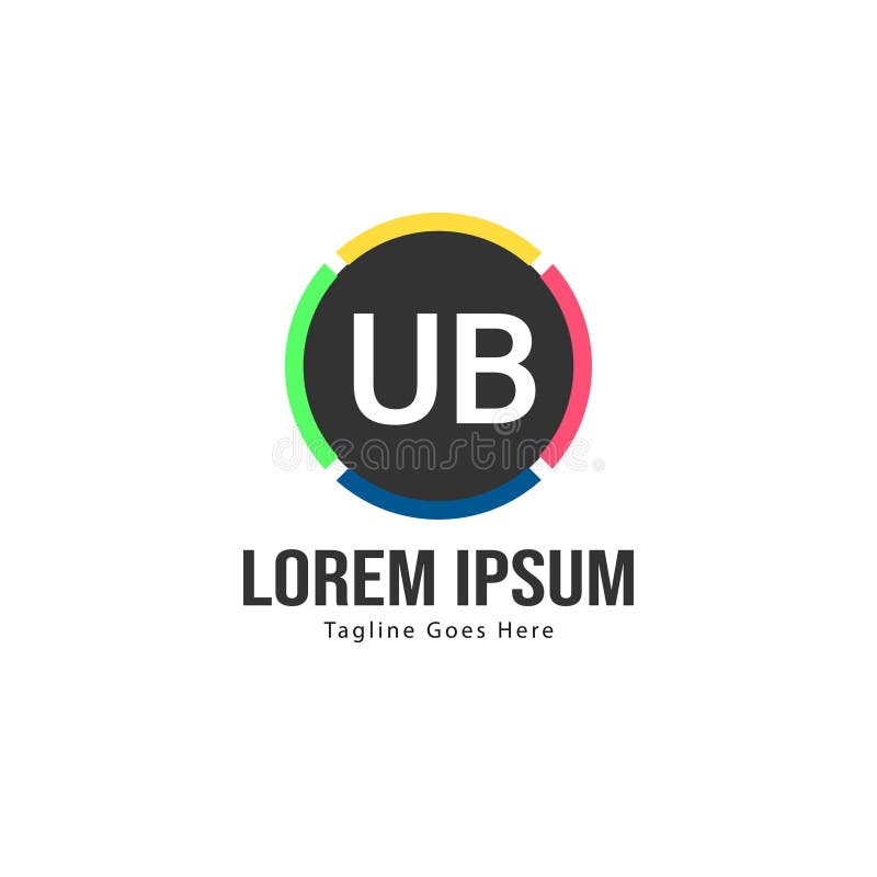 UB Letter Logo Design. Creative Modern UB Letters Icon Illustration ...