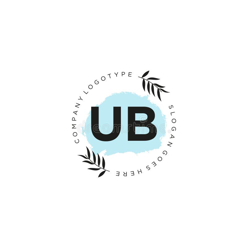 UB Letter Logo Icon Design Template Elements Stock Vector ...