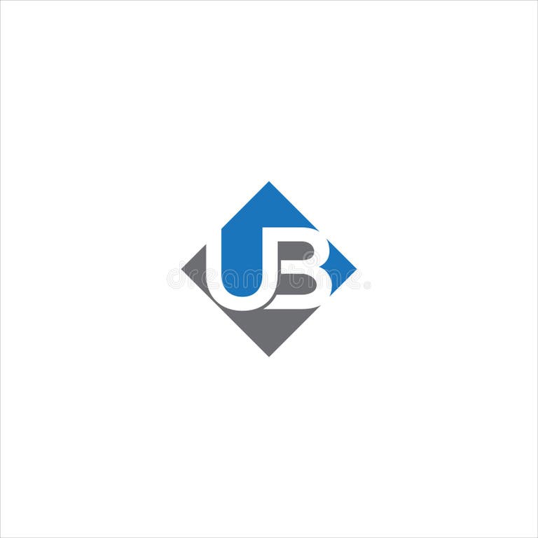 UB Letter Monogram Initial Logo Design Template Vector Illustration. UB ...