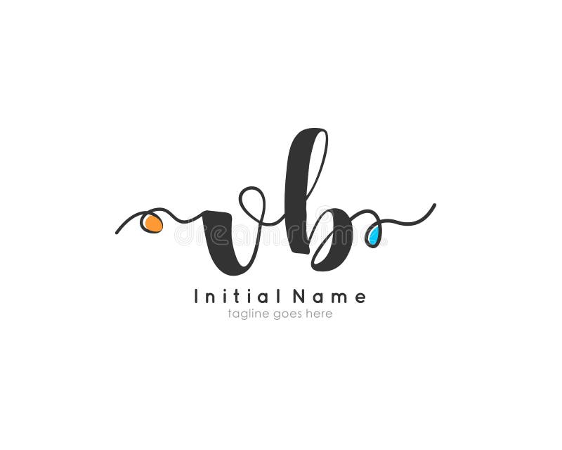 Letter UB Signature Logo Template Vector Stock Vector - Illustration of ...