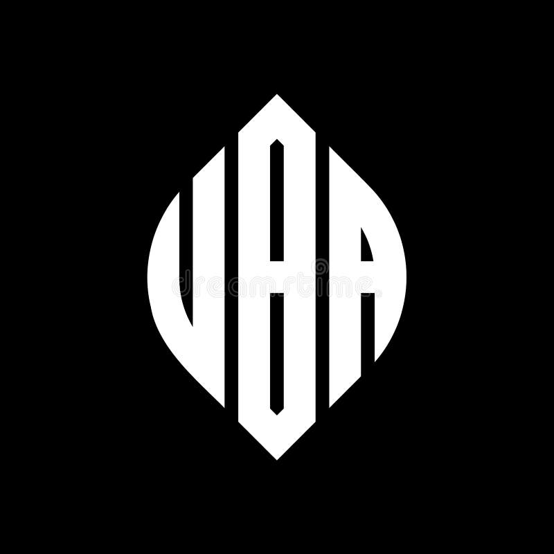 UBA Circle Letter Logo Design with Circle and Ellipse Shape. UBA ...