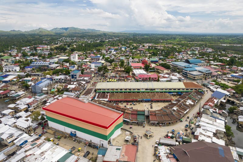 Ubay, Bohol, Philippines - Aerial of the Town Stock Photo - Image of ...