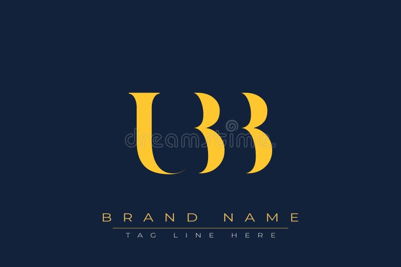 UBB Abstract Letter Logo Design Stock Vector - Illustration of logotype ...