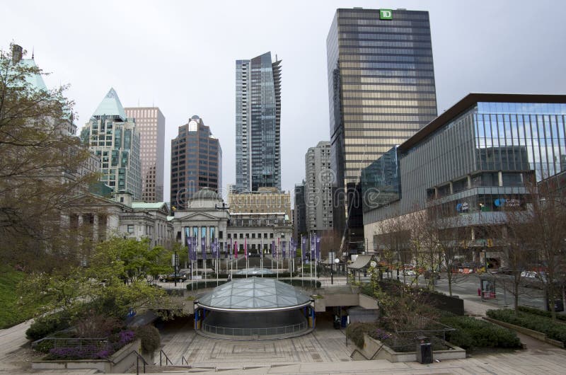 UBC Robson Square Vancouver Del Centro Immagine Stock Editoriale ...