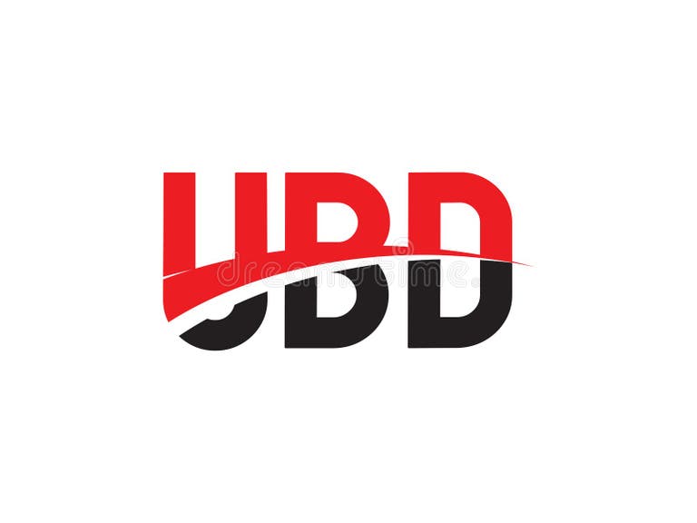 UBD Letter Initial Logo Design Vector Illustration Stock Vector ...