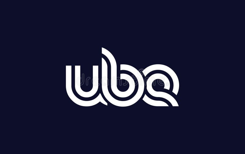 UBE Creative Unique Modern Letter Logo Design Stock Vector ...