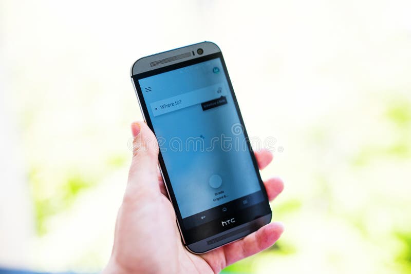 Uber application editorial photography. Image of route - 89650887