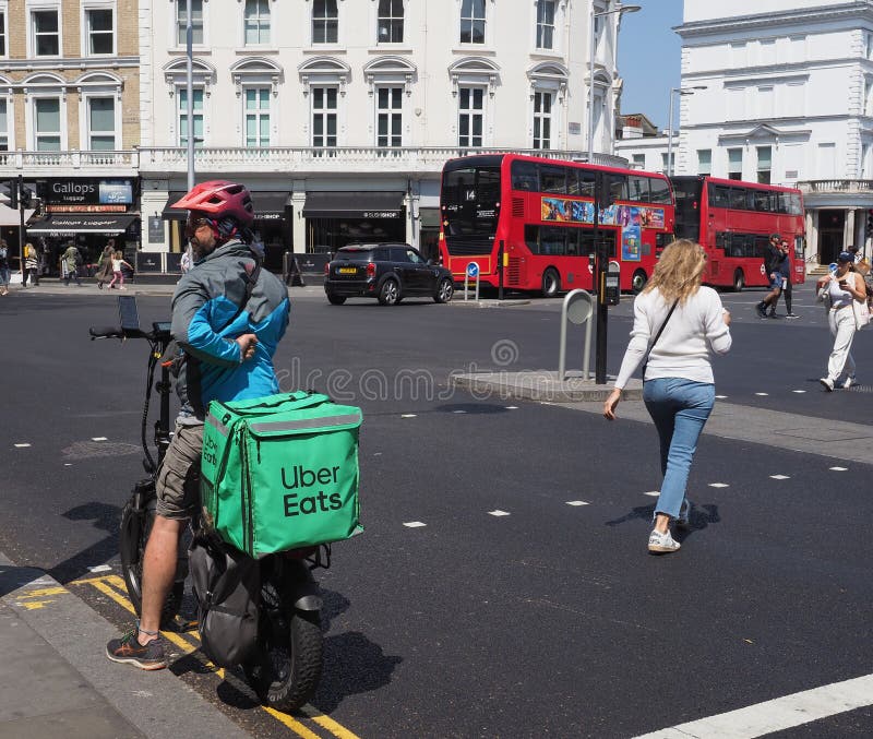 Uber Eats Bike Delivery in London Editorial Photo - Image of london ...