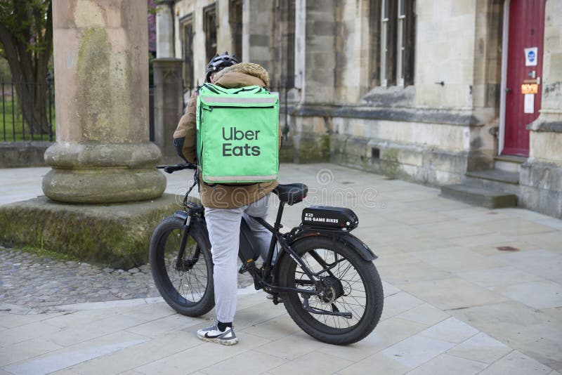 Uber Eats Delivery Driver on a Bicycle. York, UK Editorial Stock Photo ... Uber Eats Delivery Driver on a Bicycle. York, UK Editorial Stock Photo ...