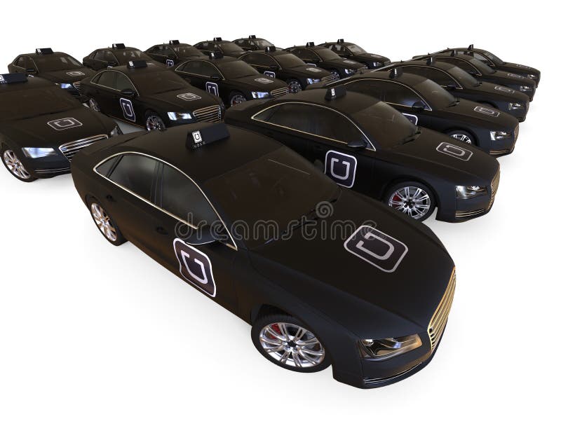 Uber fleet concept editorial stock photo. Illustration of busy - 70186413