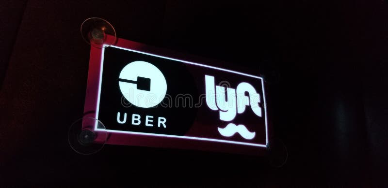 Uber and Lyft Driver editorial stock photo. Image of uber - 118661428