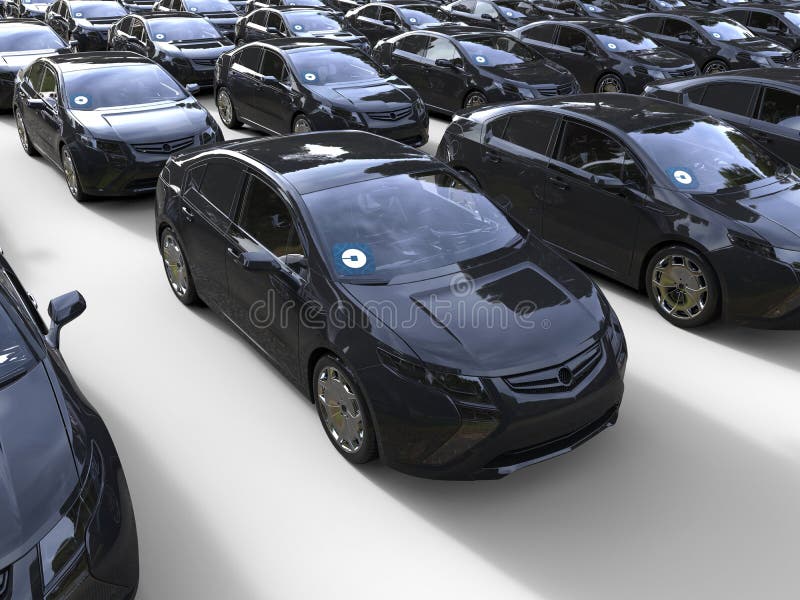 UBER Modern Fleet Illustration Editorial Photography - Illustration of ...