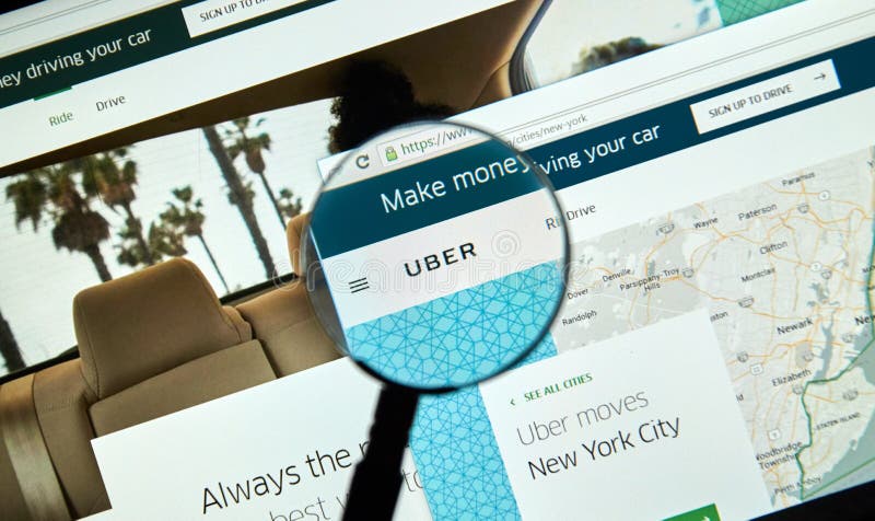 Uber online service editorial stock photo. Image of share - 68876523