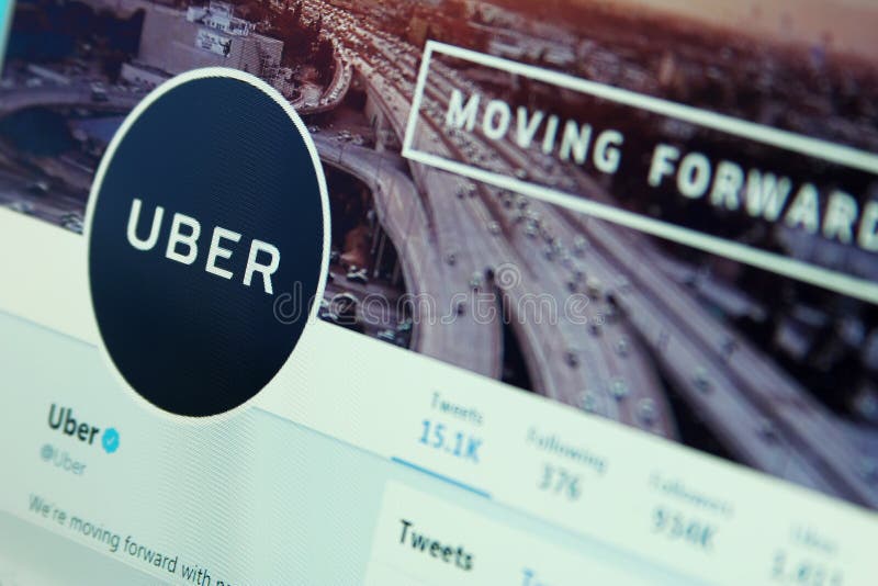 Uber twitter profile editorial photo. Image of logos - 124852181