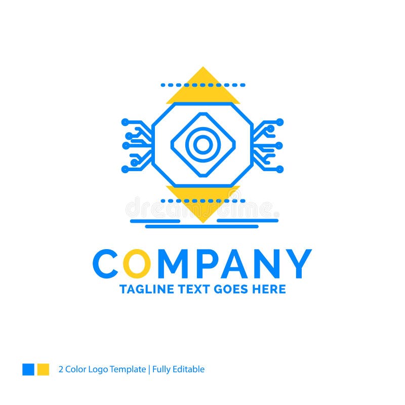 Ubicomp, Computing, Ubiquitous, Computer, Concept Blue Yellow Bu Stock ...