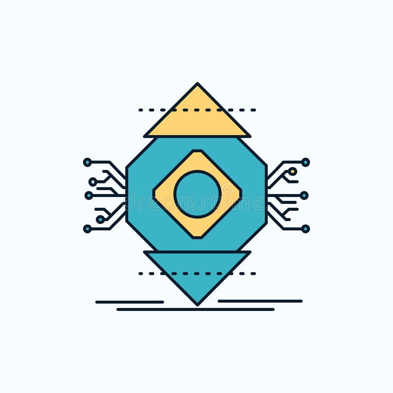 Ubicomp, Computing, Ubiquitous, Computer, Concept Flat Icon. Green and ...