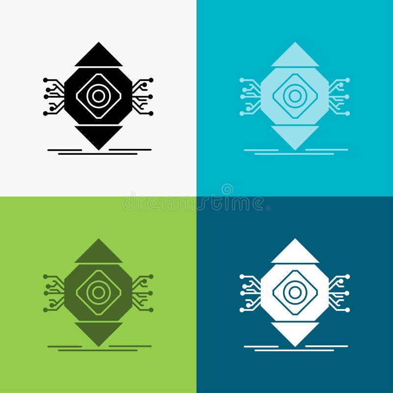 Ubicomp, Computing, Ubiquitous, Computer, Concept Icon. Line Vector ...