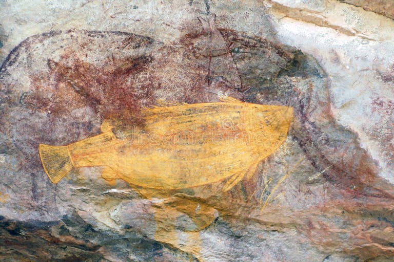 Aboriginal Rock Art Fish Stock Photos - Free & Royalty-Free Stock ...