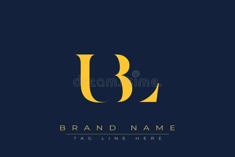 UBL Abstract Letter Logo Design Stock Vector - Illustration of initial ...