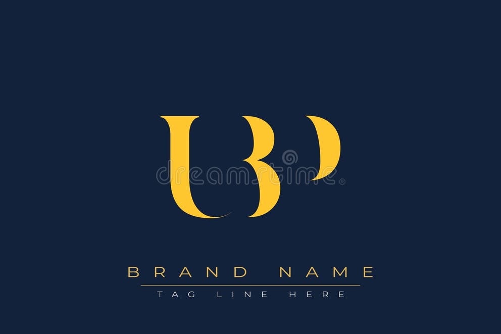 UBP Abstract Letter Logo Design Stock Vector - Illustration of business ...