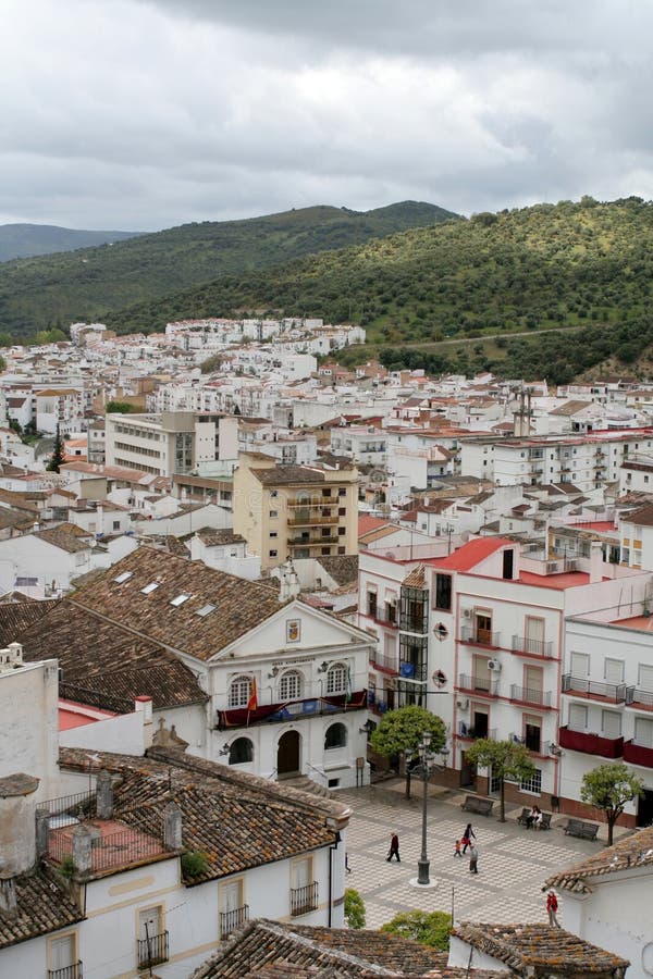 View of Ubrique, One of the White Villages of the Sierra of Cadiz ...