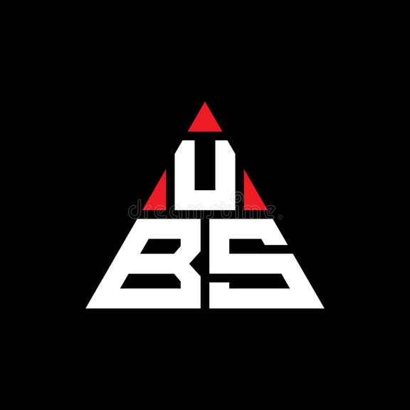 UBS Triangle Letter Logo Design with Triangle Shape. UBS Triangle Logo ...