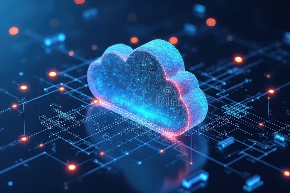 Ubuntu Cloud Server Management Visualization Stock Illustration ...