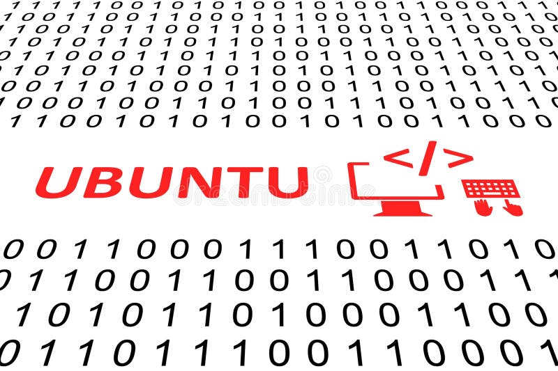 UBUNTU Concept Binary Code 3d Stock Illustration - Illustration of ubuntu, information: 380059646